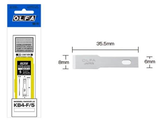 Olfa Blade KB4-F /KB4-R for AK-4 Art Knife 5pcs pack | Lazada PH