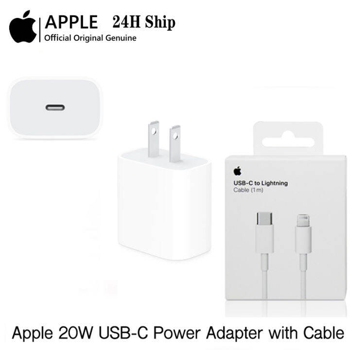 Original Apple 20W USB-C Power Adapter iPhone Charger with Fast Charging Capability Type C Wall ...