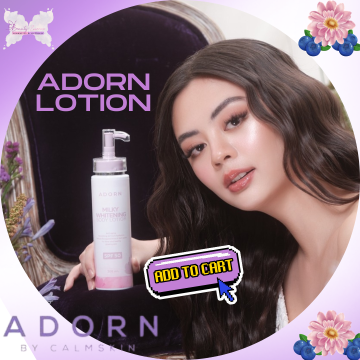 ADORN MILKY WHITHENING BODY LOTION BY CAMILLE TRINIDAD | Lazada PH