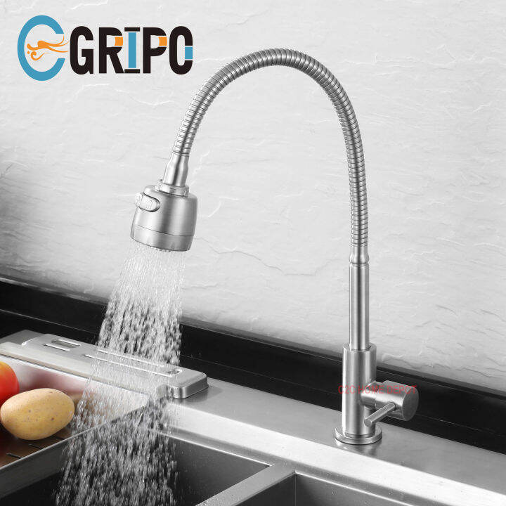 GRIPO 304 Stainless Big Body Type universal single cold flexible shower ...