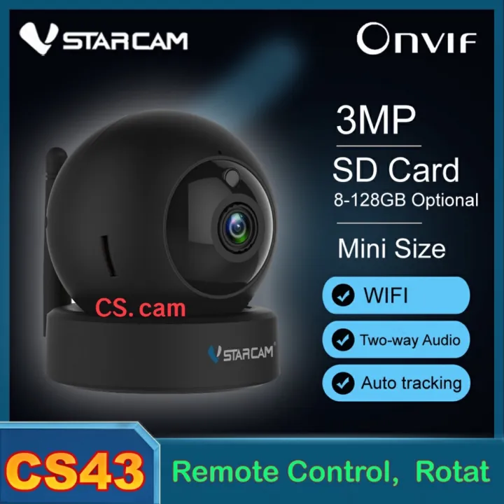 โปรโมชั่นขายดี Vstarcam C43S ความละเอียด 3.0MP (1296P) กล้องวงจรปิดไร้สาย Wireless Wifi Security ...