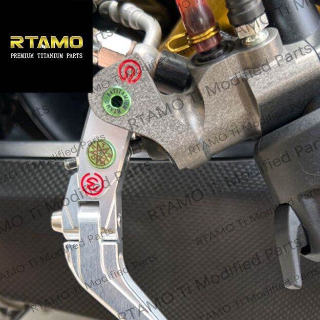 RTAMO Titanium Gr5 Brembo CNC Red Logo,Rossin Master Pump Dial Adjuster ...
