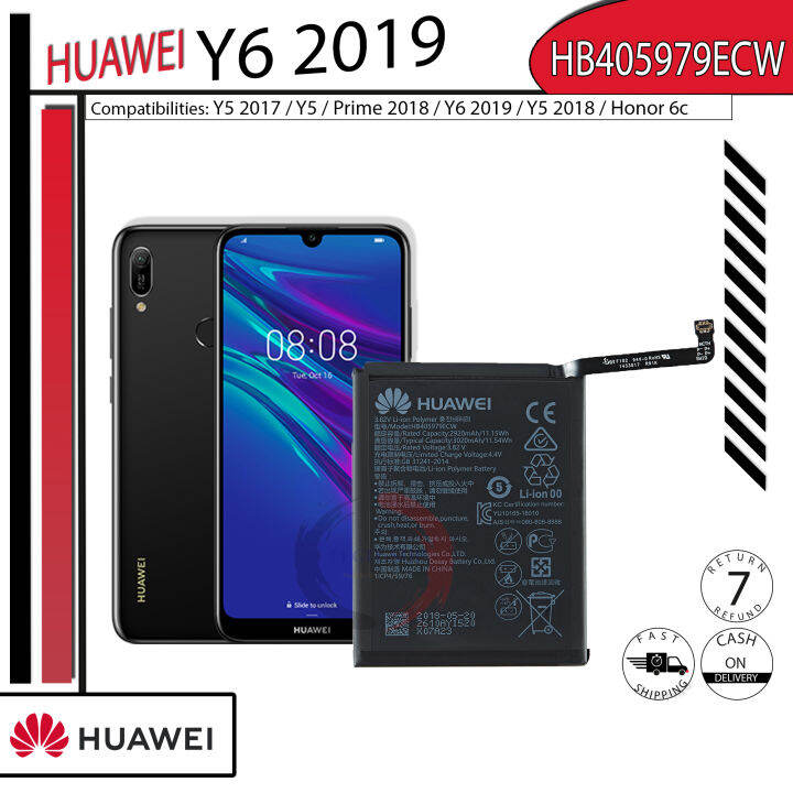 Huawei Y6 2019 Battery Model: HB405979ECW (3020mAh) Original Equipment ...