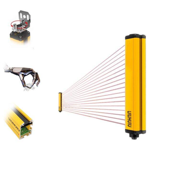 J98 16 Beams Photoelectric Safety Infared Light Curtain Sensors 16 ...