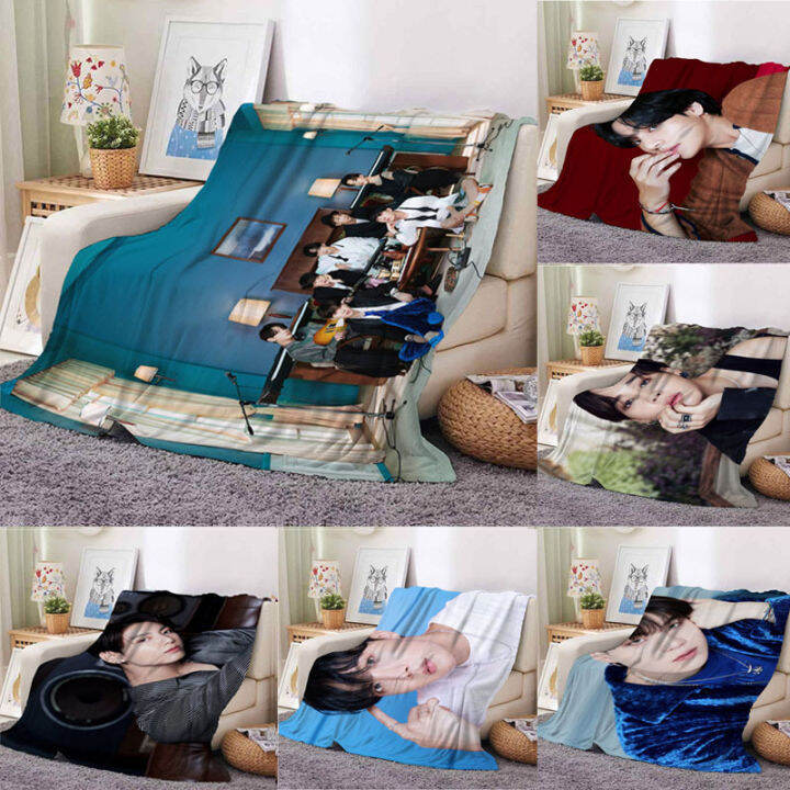 BTS BE3D ผ้าห่มพิมพ์ลาย Kumot ผ้าขนแกะผ้าปูเตียง V JIMIN | Lazada.co.th