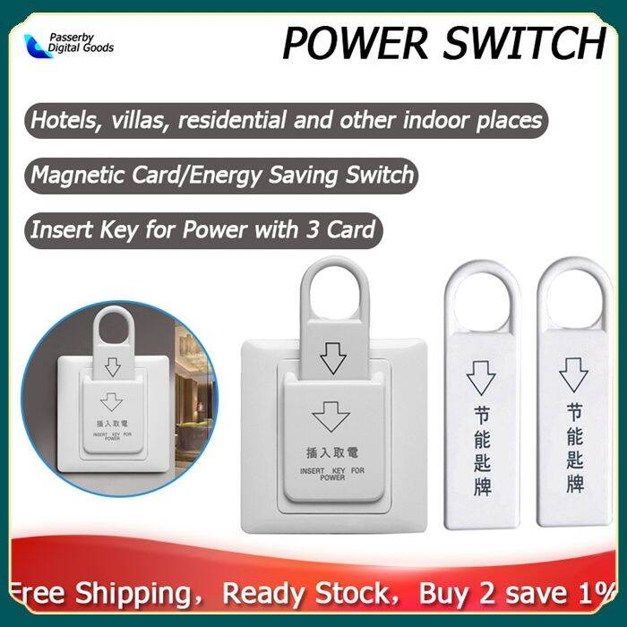 High-Grade Hotel Magnetic Switch Energy-Saving Key for Power with 3 ...