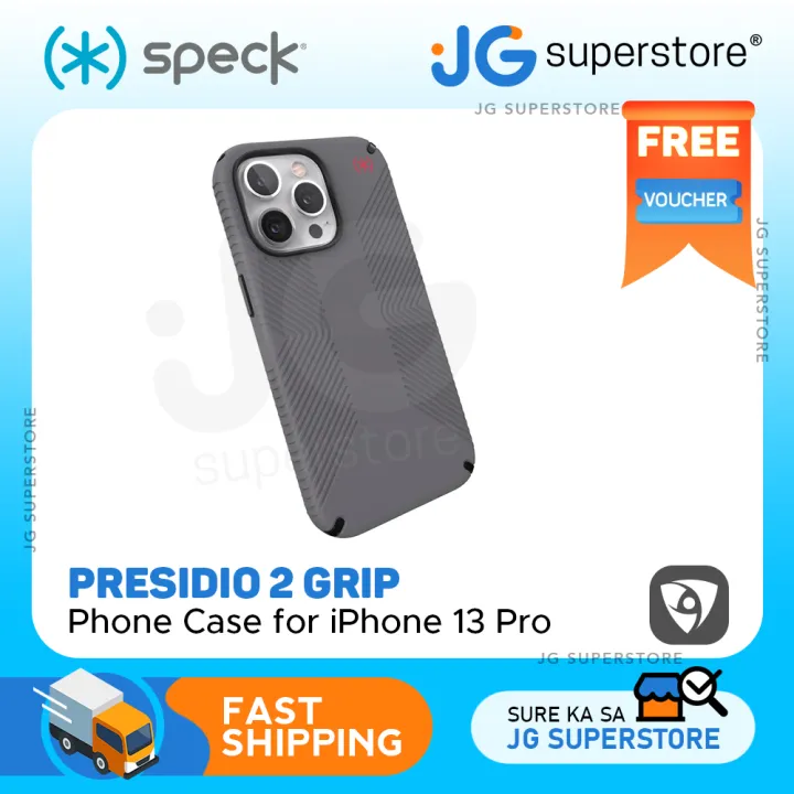 Speck Presidio 2 iP-13 Pro Grip Phone Case with Raised Bezel, Shock ...