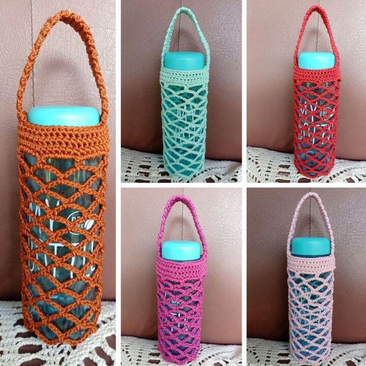 sarung botol rajut jaring ukuran 1L | Lazada Indonesia