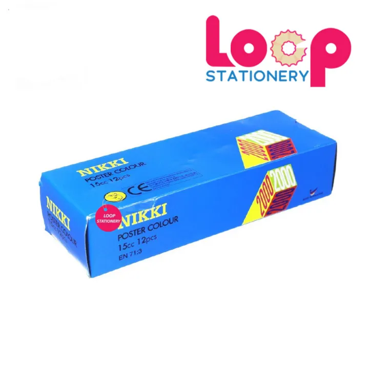 Nikki Poster Colour 15cc 12pcs | Lazada