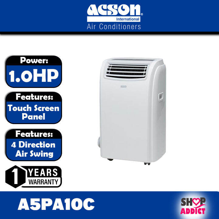 ACSON 1.0HP Moveo Portable Air Conditioner A5PA10C | Lazada