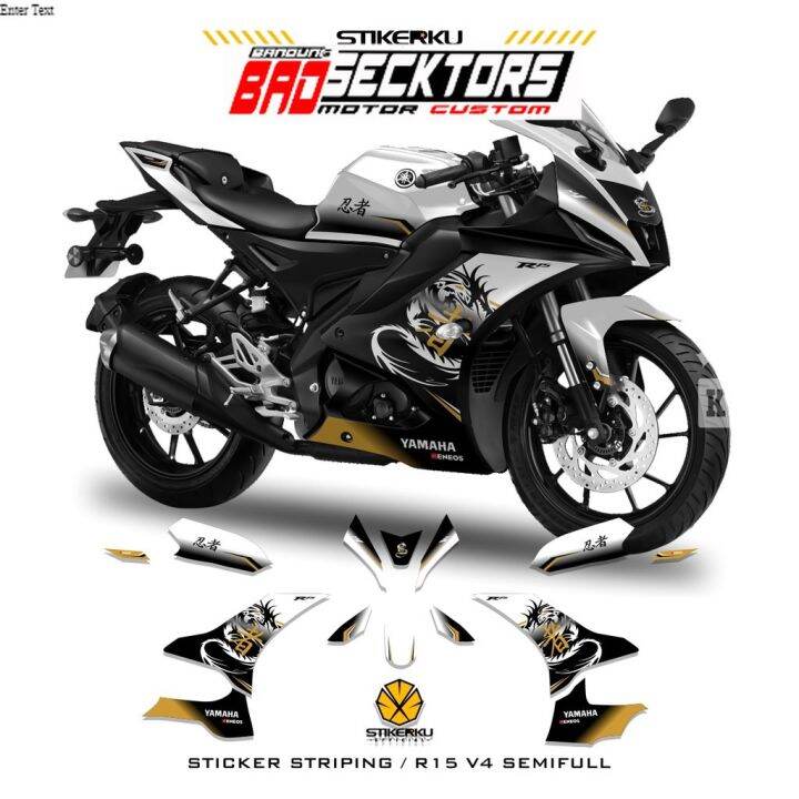 STRIPING R15 V4 SEMIFULL / R15 V4 MOTIF 2 DRAGON / SEMI FULL R15 V4 ...