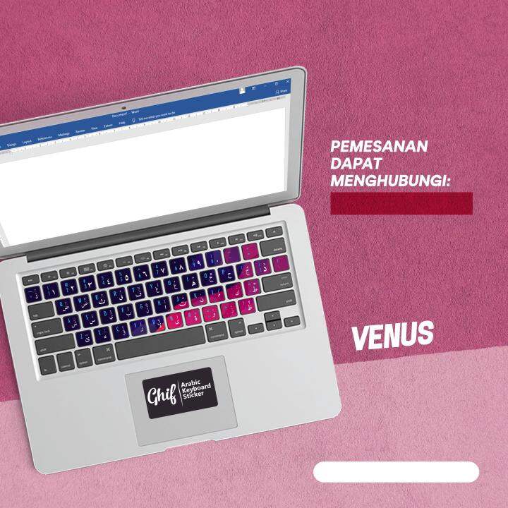 Stiker Keyboard Arab untuk Mengetik Bahasa Arab di Laptop pc sticker ...