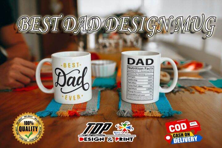 BEST DAD Ever I Nutrition Facts DESIGN MUG I 11oz Mug I High Quality ...