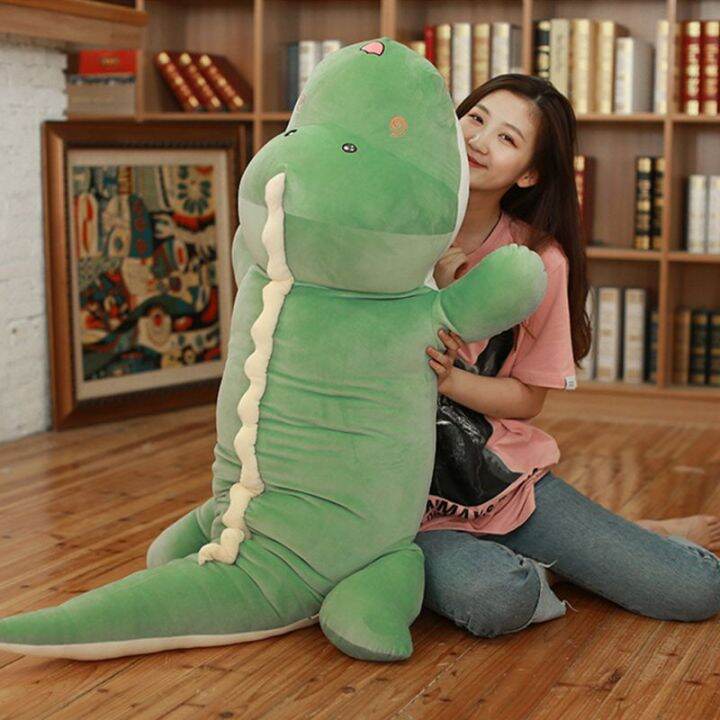 Boneka Guling Dinosaurus Ukuran 60cm dan 80cm Bahan Plush Berlabel SNI ...