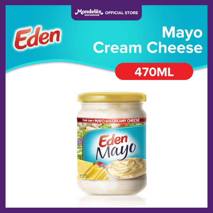 Eden Mayo Jar - Real Mayonnaise with Cream Cheese Flavor 470ml Rich ...
