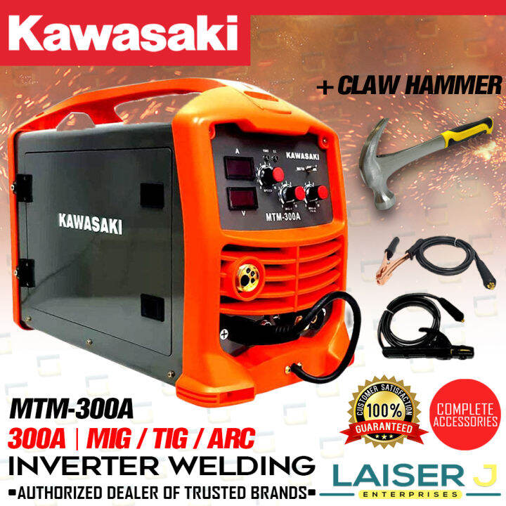 Kawasaki MIG / TIG / ARC Inverter Welding Machine 300A MTM-300A with ...