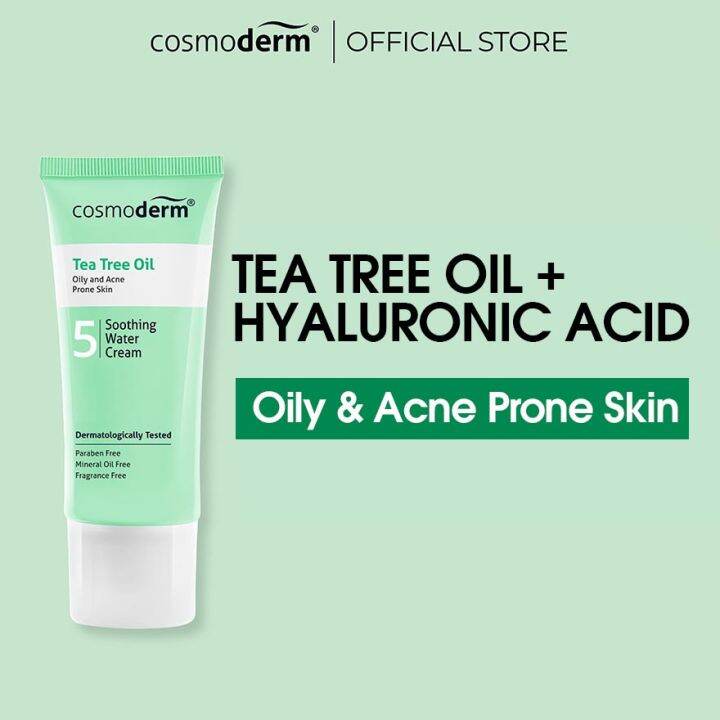 Cosmoderm Tea Tree Oil Soothing Water Cream 50ml | Lazada