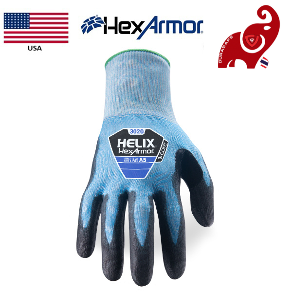 Hexarmor 3020 Helix Core Cut, Grip & Abrasion Resistant PU Coated ... Hexarmor 3020 Helix Core Cut, Grip & Abrasion Resistant PU Coated ...
