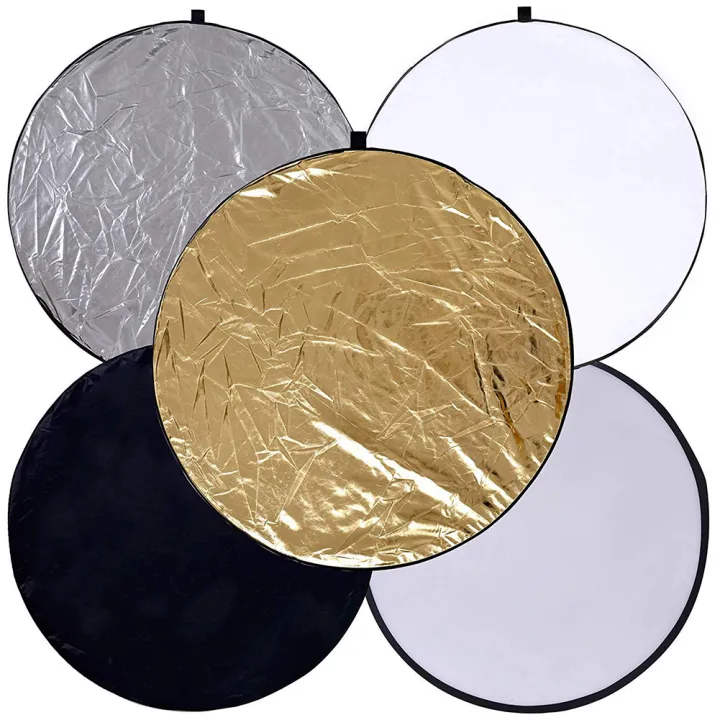 5 in 1 Collapsible Light Round Photography Reflector for Studio Multi ...