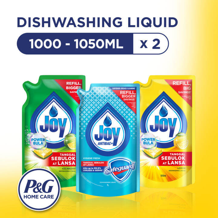 Joy Dishwashing Liquid Antibac Hygiene Fresh Kalamansi Lemon Bundle ...
