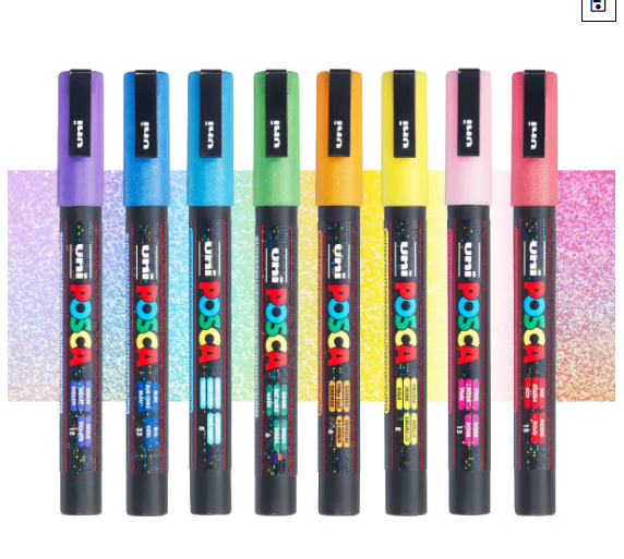 POSCA Marker 3ML Glitter | Lazada