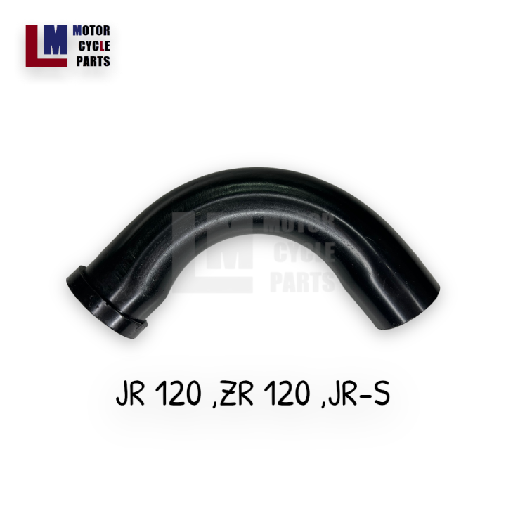 คอท่อ ท่อท่อนหน้า YAMAHA JR120 , JR-S , ZR120 สีดำเงา | Lazada.co.th