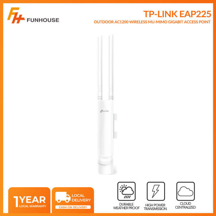Tp-Link EAP225-Outdoor Outdoor/Indoor AC1200 High Power POE Wireless ...