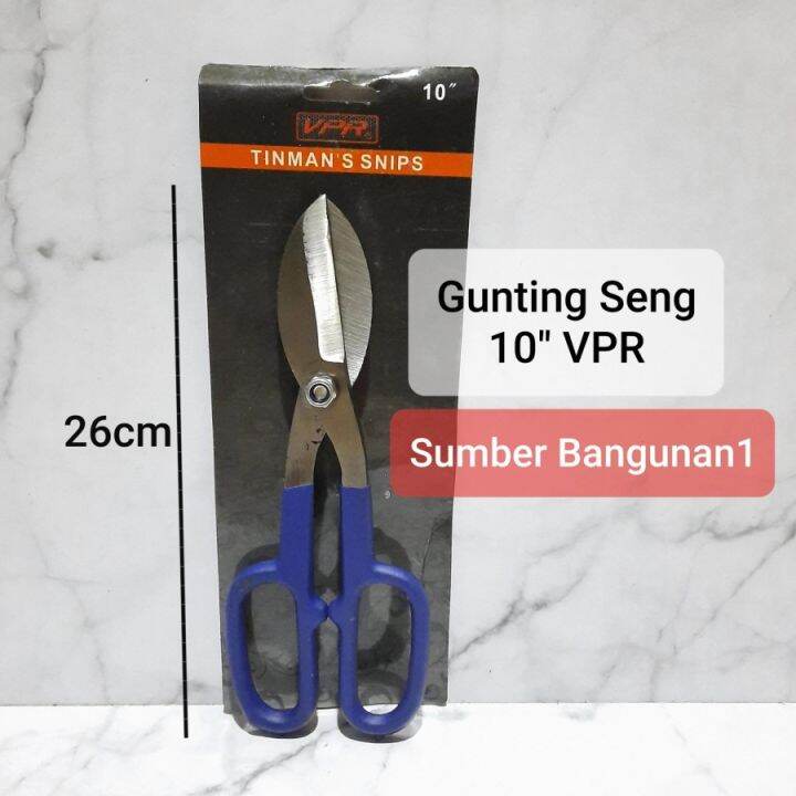 Gunting Seng 10" VPR plat holo baja ringan Tinman snips 10 inch | Lazada Indonesia