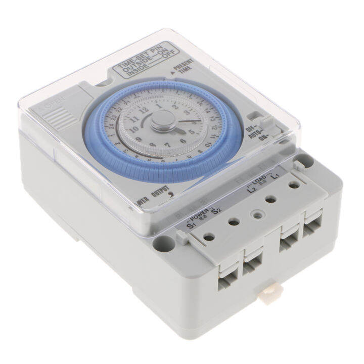 Homyl 24H Chronometry Timer Mechanical Switch Industrial Analogue Timer ...