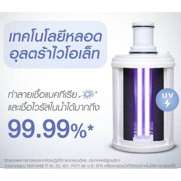 ราคาพิเศษจำนวนจำกัด ชุดไส้กรองคาร์บอนและหลอดอุลตร้าไวโอเล็ทของ ESpring filter cartridge ของแท้ ...
