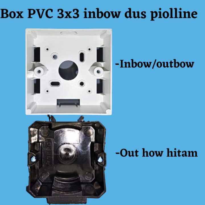 Box PVC 3x3 Inbow Dus Pioline - Inbow dus Saklar inbow dus kotak oubow ...
