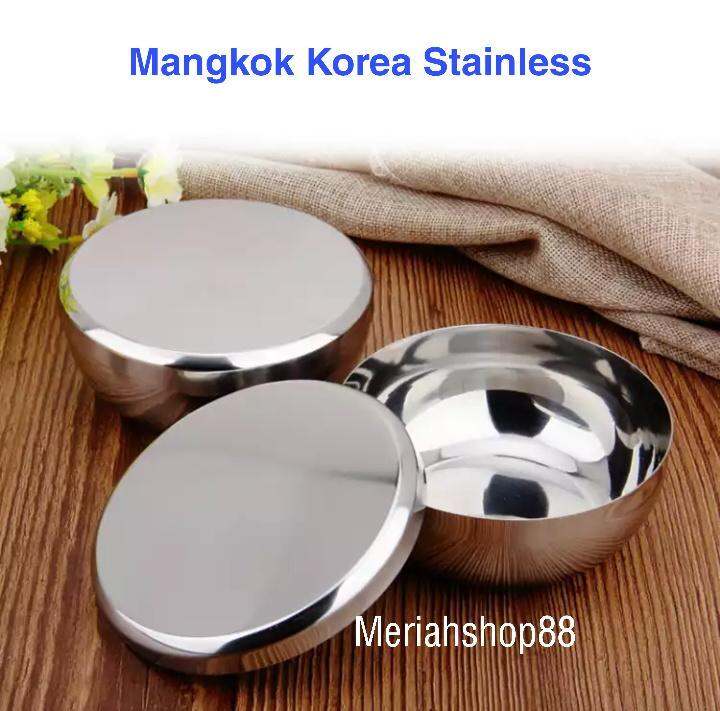 Mangkok Korea mangkok Nasi Lauk Stainless Korean Rice Bowl | Lazada ...
