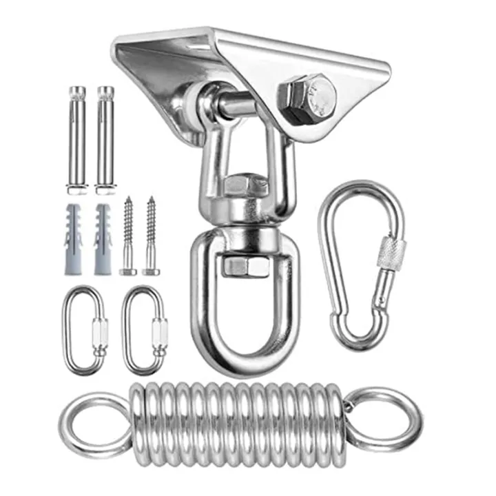 Ceiling Hook Hanging Chair Swing Spring Up to 450KG Capacity 360 ...