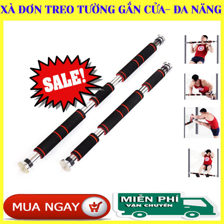 Xà Đơn Gắn Cửa, Xà Đơn Gắn Tường. Xà đơn treo tường 60-100cm. INOX loại ...