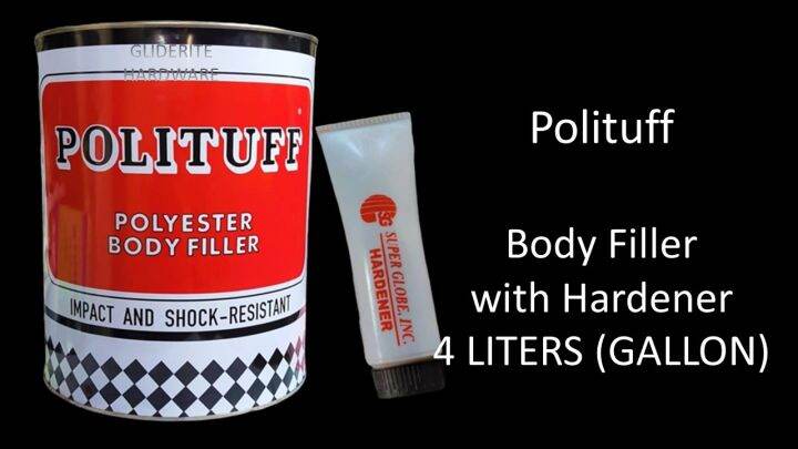 Polituff Body Filler with Hardener Gallon | Lazada PH