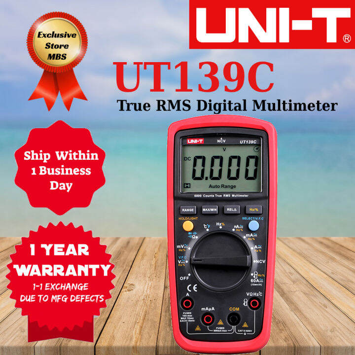 UNI-T UT139C True RMS Digital Multimeter | Lazada Singapore