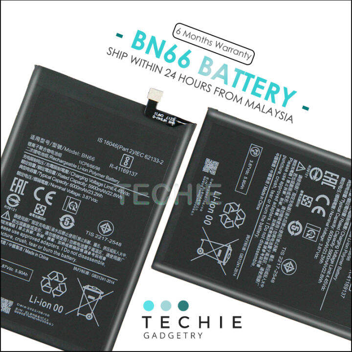 Battery Bateri For Xiaomi Poco C40 Battery BN66 (6000mAh) Free Repair ...