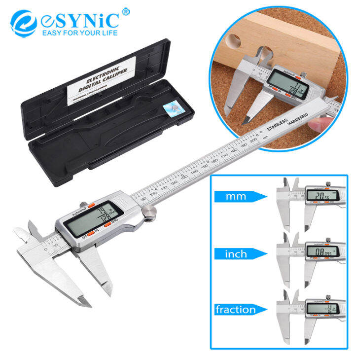 eSYNIC Digital Vernier Caliper 200mm/ 8Inch Stainless Steel Electronic ...