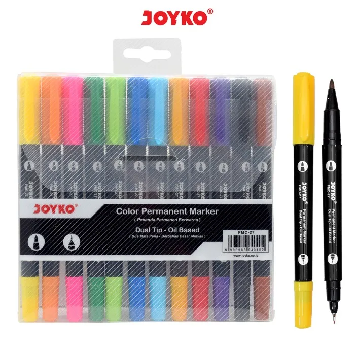 Color Permanent Marker / Penanda Permanen Berwarna Joyko PMC-27 ...