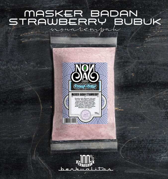 Masker Badan Strawberry 75 Gram | Vitamin C dan Ramuan Tradisional ...