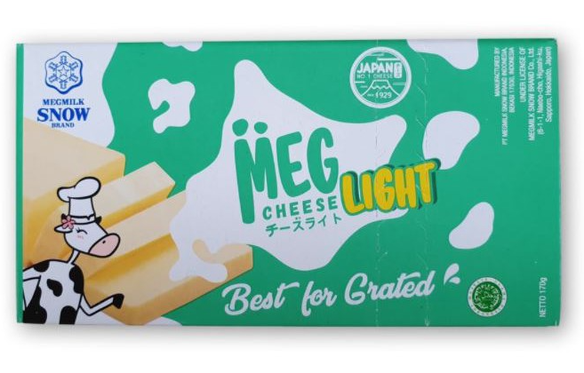 MEG Cheese Light Block / Blok Keju 170gm | Lazada