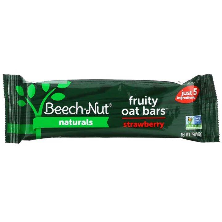 [PRE-ORDER] NATURALS FRUITY OAT BARS 12+ MONTHS STRAWBERRY 5 BARS 22G EACH BY BEECH-NUT– MADE ...