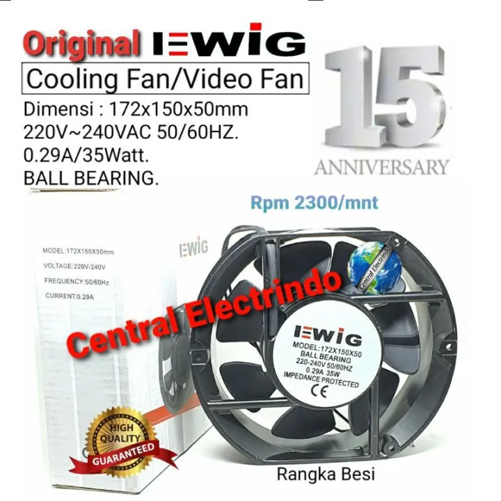 Cooling Fan Video Fan 172x150x50mm Ball Bearing EWIG. | Lazada Indonesia