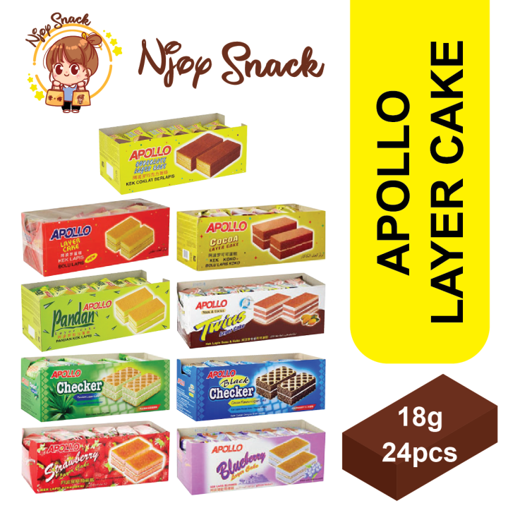 18g x 24pcs APOLLO LAYER CAKE | Lazada