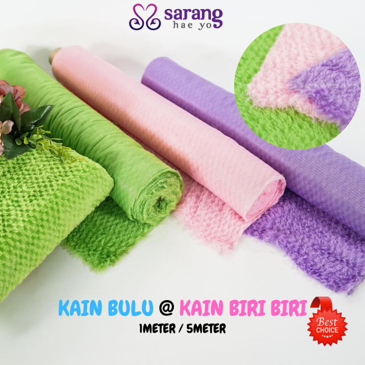 ⚡️SARANG HAE YO⚡️ KAIN BULU / KAIN BIRI BIRI / KAIN DECOR / KAIN ...