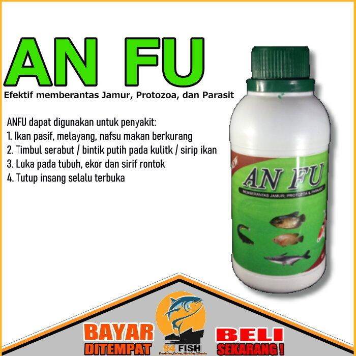 ANFU Obat Ikan Pemberantas Jamur Protozoa dan Parasit 250ml | Lazada ...