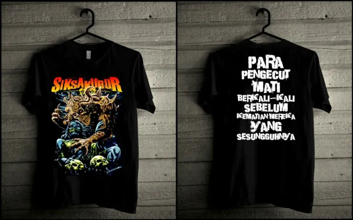 kaos metal/distro/siksa kubur | Lazada Indonesia
