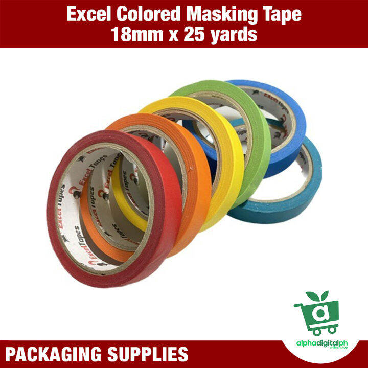 Excel General Purpose Masking Tape Colored 18mm x 25 Yard | Lazada PH
