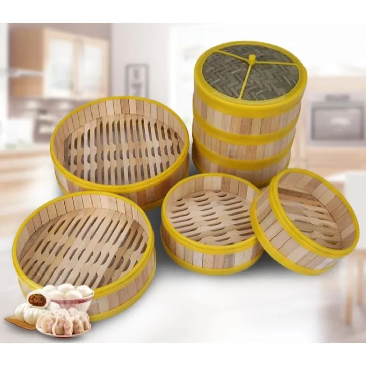 Bamboo Steamer / Dim Sum Steamer / Bamboo Steam Lid / Bamboo Steam ...