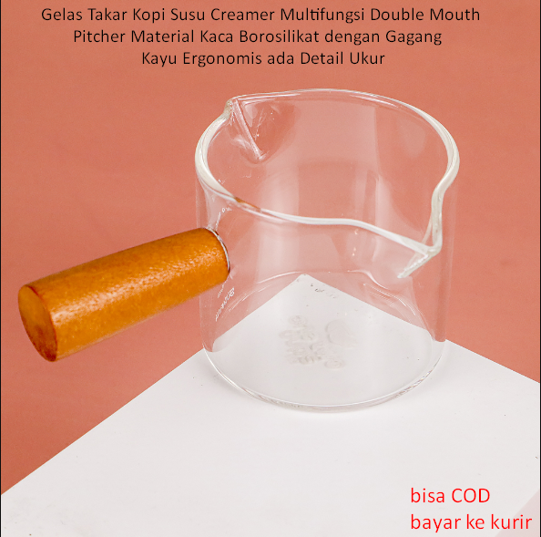 Gelas Takar Kopi Susu Creamer Multifungsi Double Mouth Pitcher Material ...